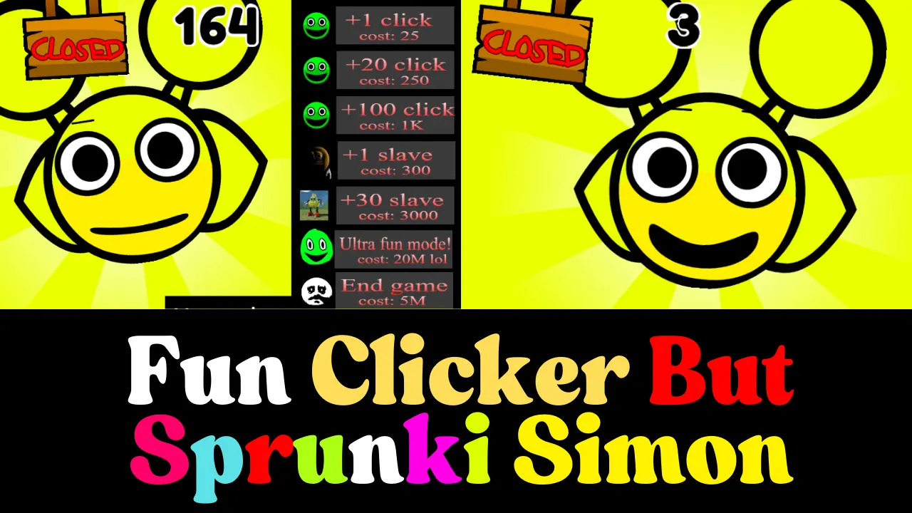 Fun Clicker But Simon | Play Sprunki Clicker Game Online